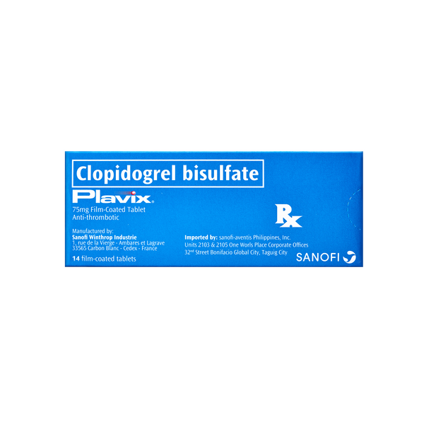 PLAVIX Clopidogrel Bisulfate 75mg Film-Coated Tablet 1's price in the ...